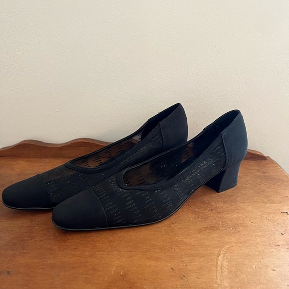 J.Renee | Shoes | J Renee Sheer Side Pumps Heels Metallic Narrow | Poshmark
